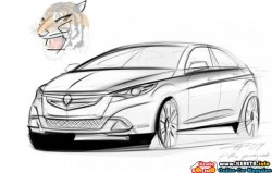 PROTON SUV COUPE CONCEPT SKETCH