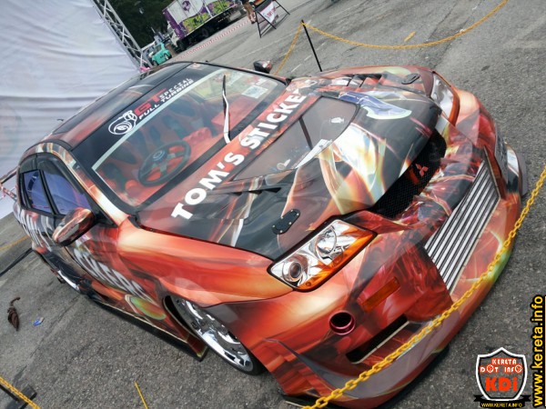 MAXIMUM LOWERED MODIFIED WAJA EVO WIDE BODY KIT WITH FIRE DESIGN ...
