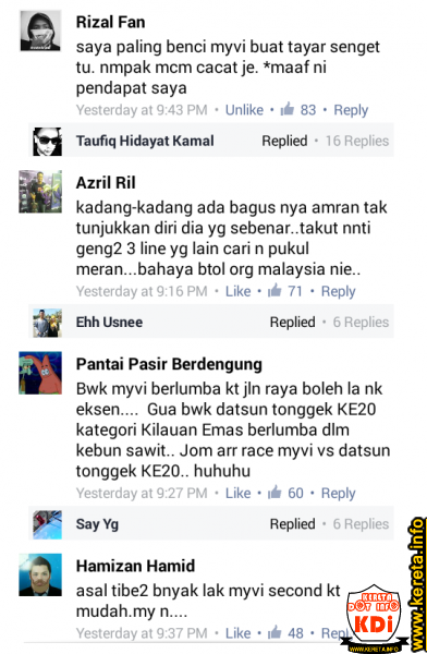 ISU MYVI FMC DUKE MENGHERET GENG TAYAR KANGKANG STANCE UNTUK DIBENCI