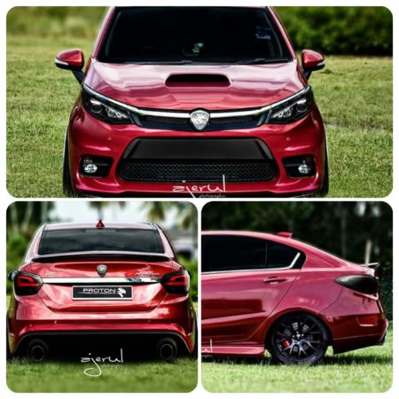 MODIFIED PROTON NEW PERSONA VVT 2016 2ND GEN LOWERED STANCE CUSTOM ...